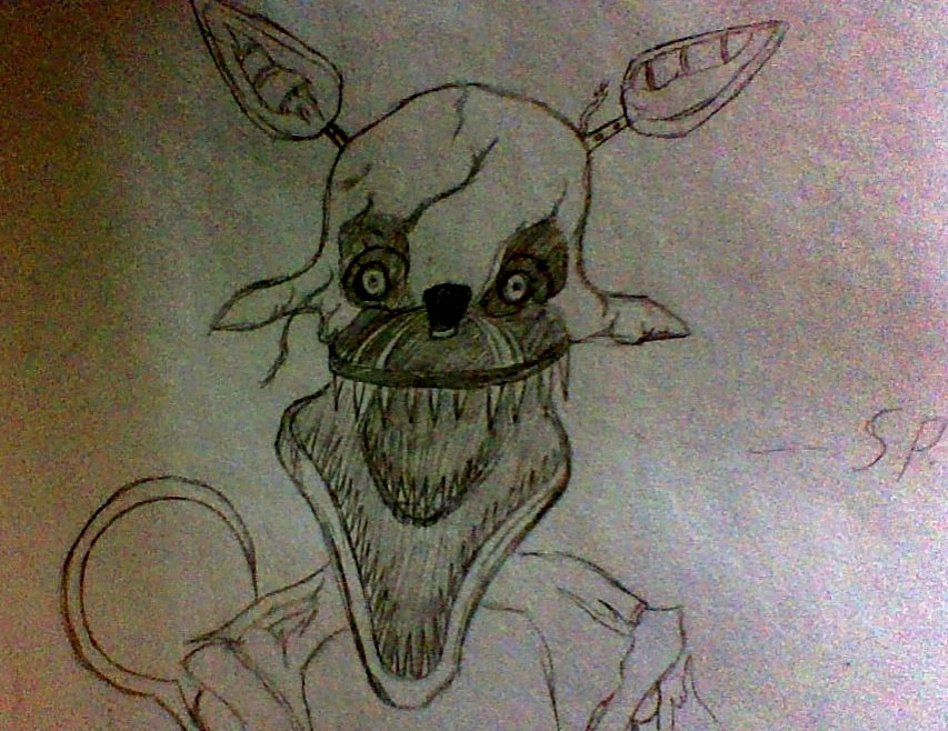 Made a Nightmare Foxy drawing | Fandom