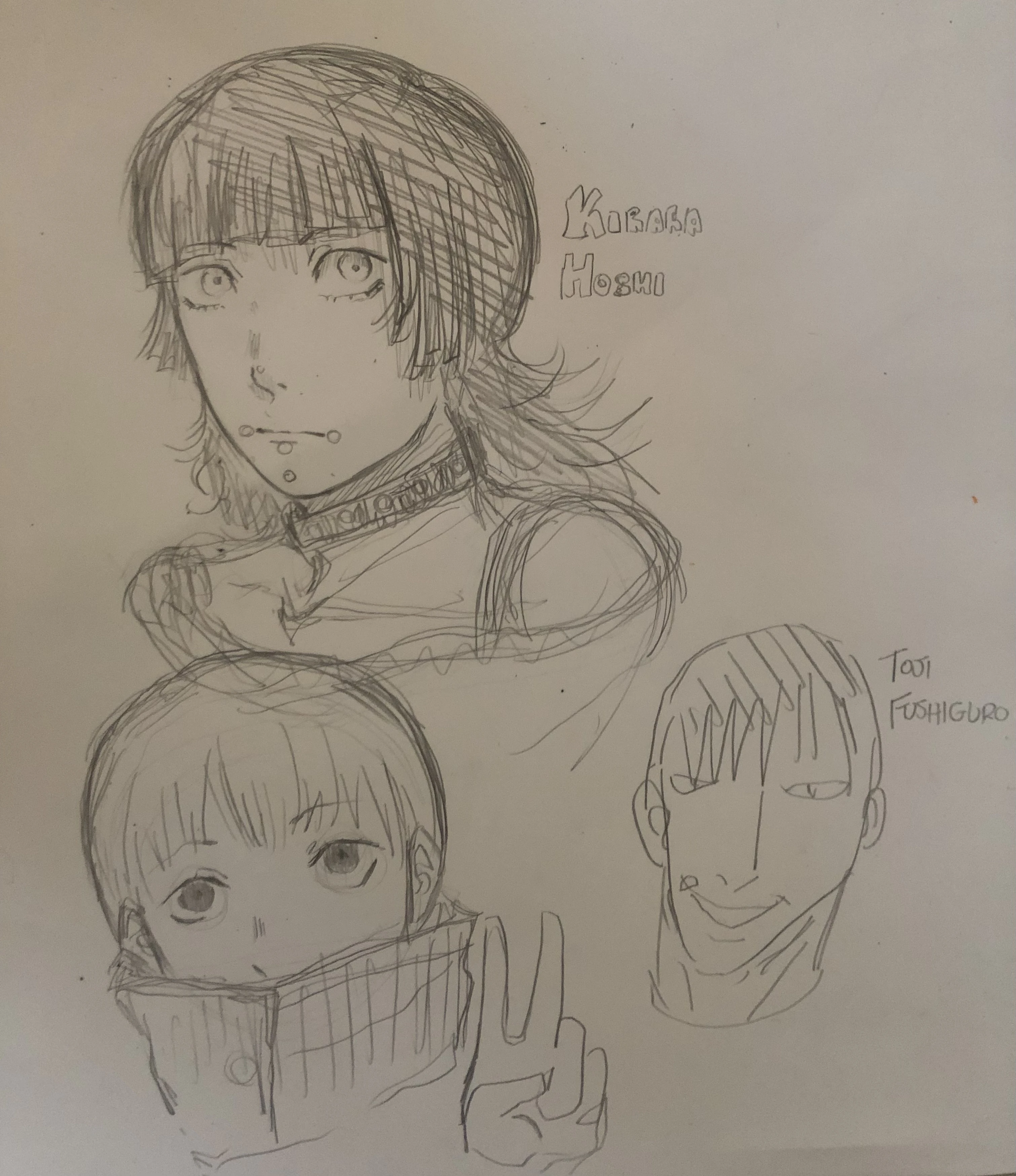 I tried to draw a few JJK characters from memory. | Fandom