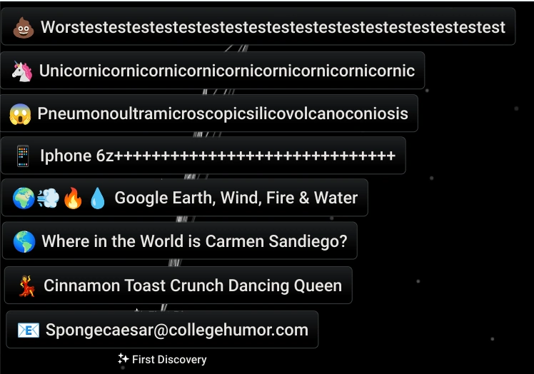 whats the longest item you have? | Fandom