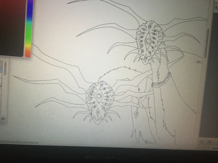 Sum unfinished lineart sneak peaks for a drawing WiP 👀 (made with mouse) | Fandom