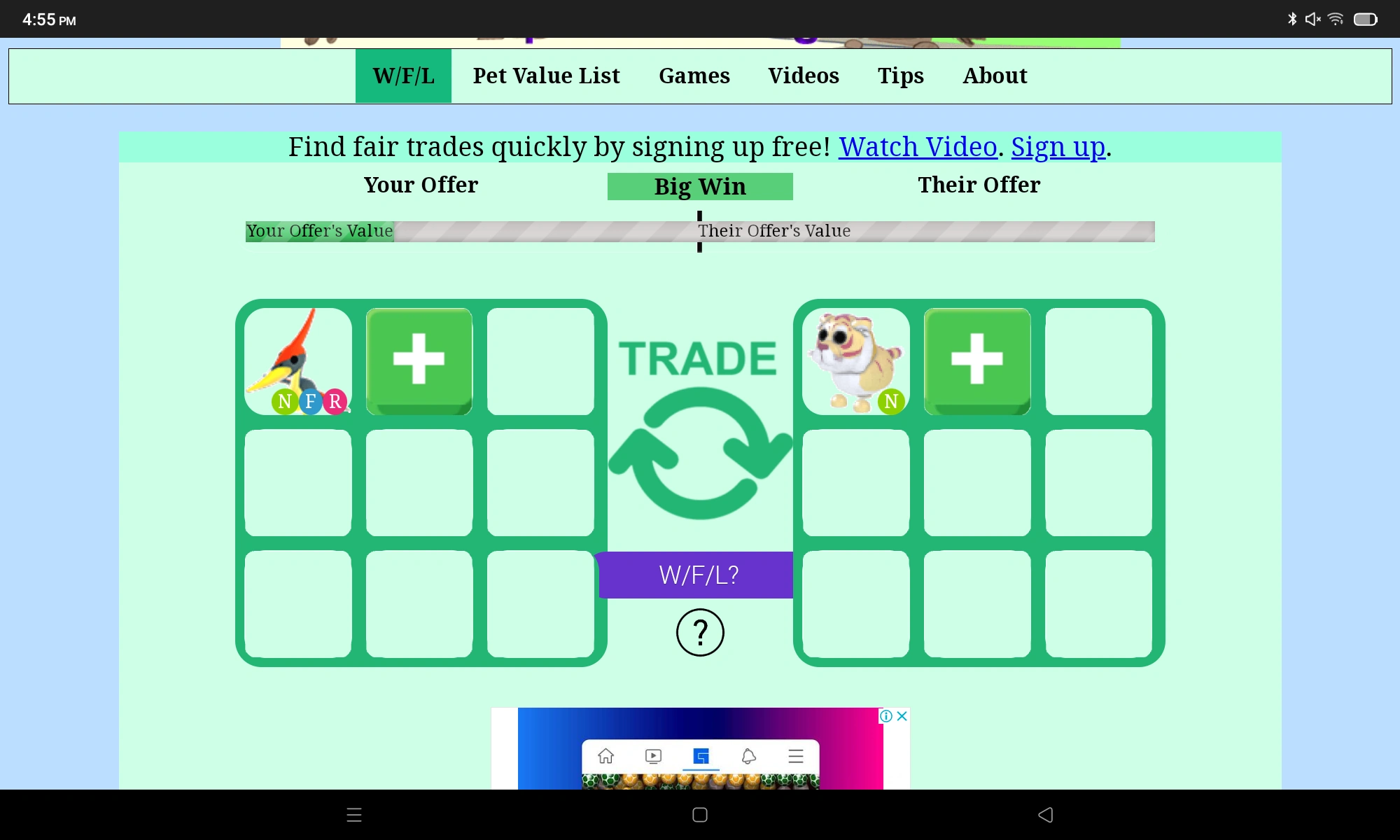 So I was making a normal neon gold tiger for a fly ride neon ...