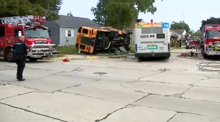 apparently a bus hit bus in racine wisconsin | Fandom