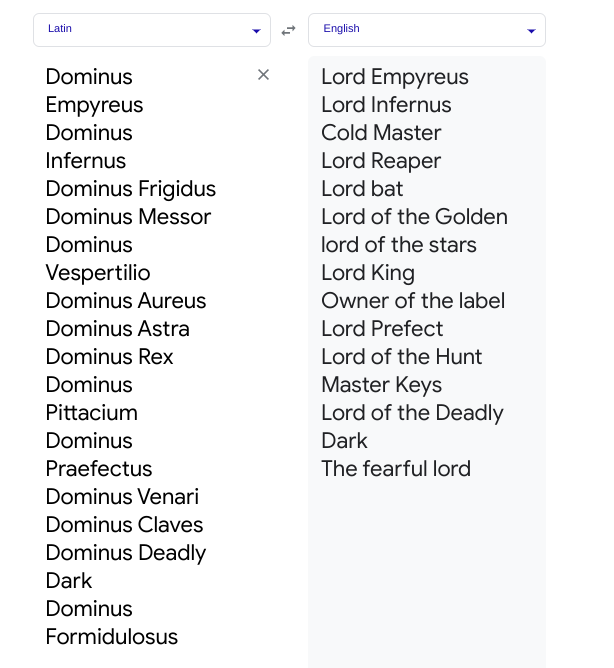 Translated The Dominus Series | Fandom