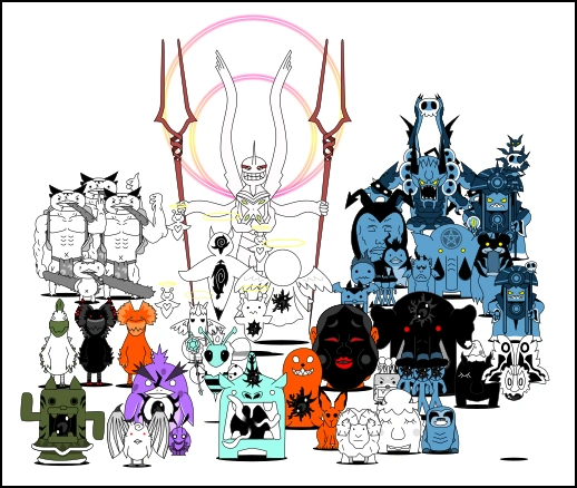 every enemy i've drawn facing forward | Fandom