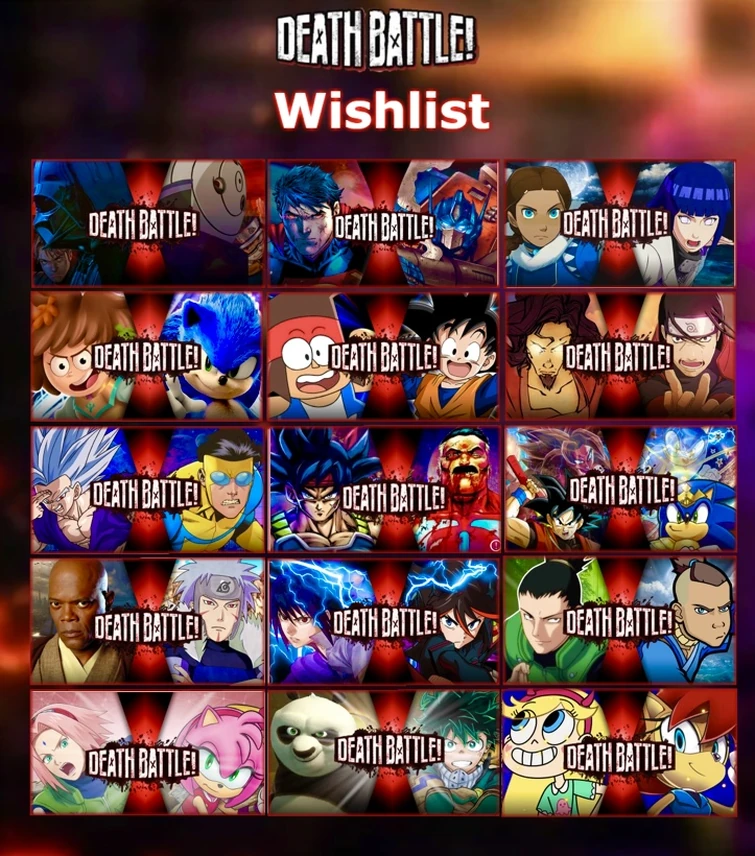Death Battle Matchup Wishlist | Fandom