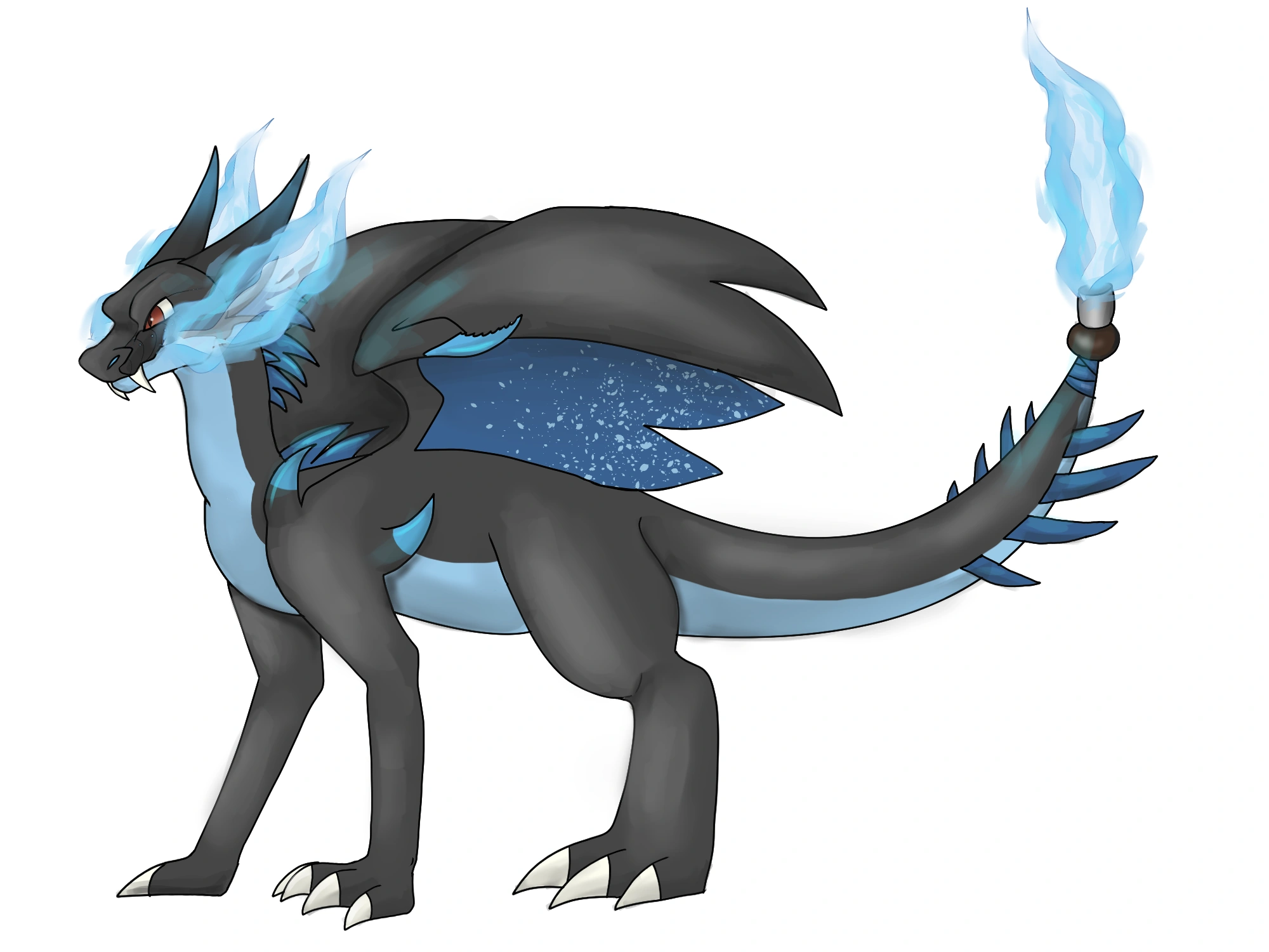 Guess That Pokémon! | Mega Charizard X reimagined as a WoF dragon ...