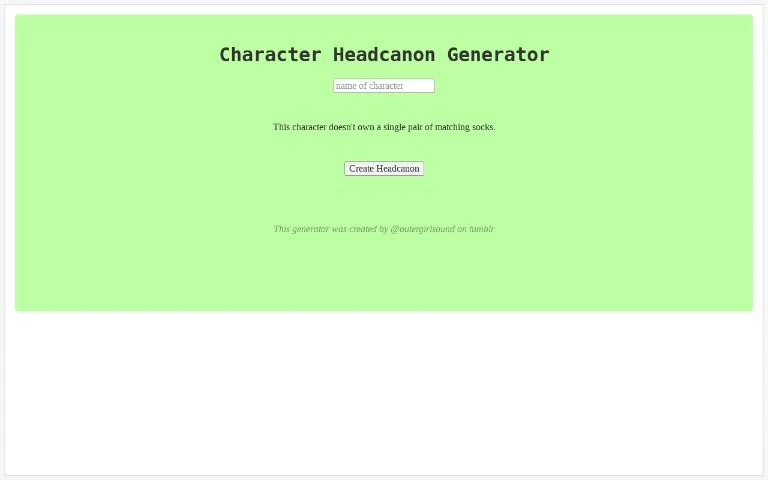 Headcanon Generator vs All of my OCs! | Fandom
