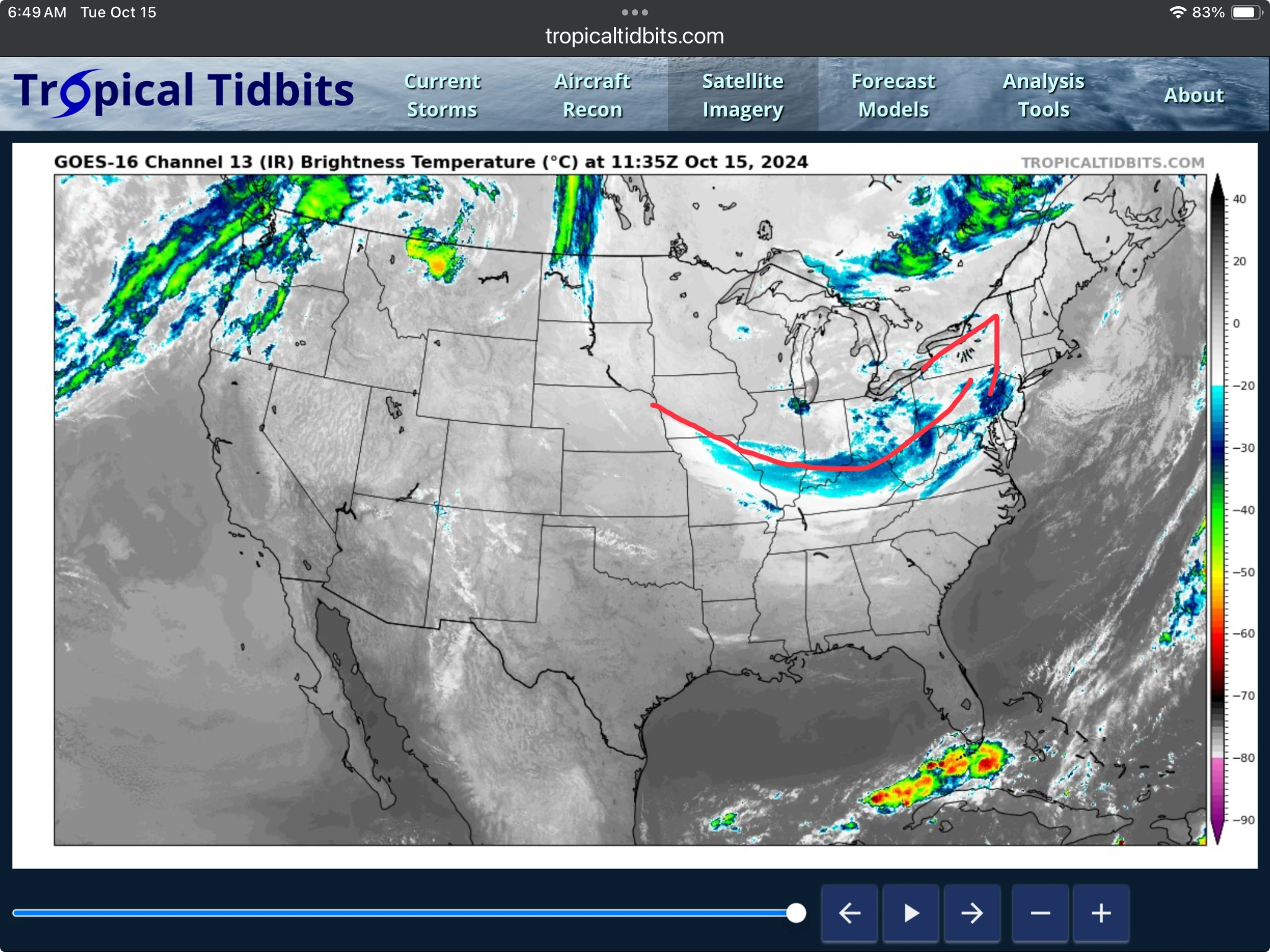 Well defined trough on satellite imagery | Fandom