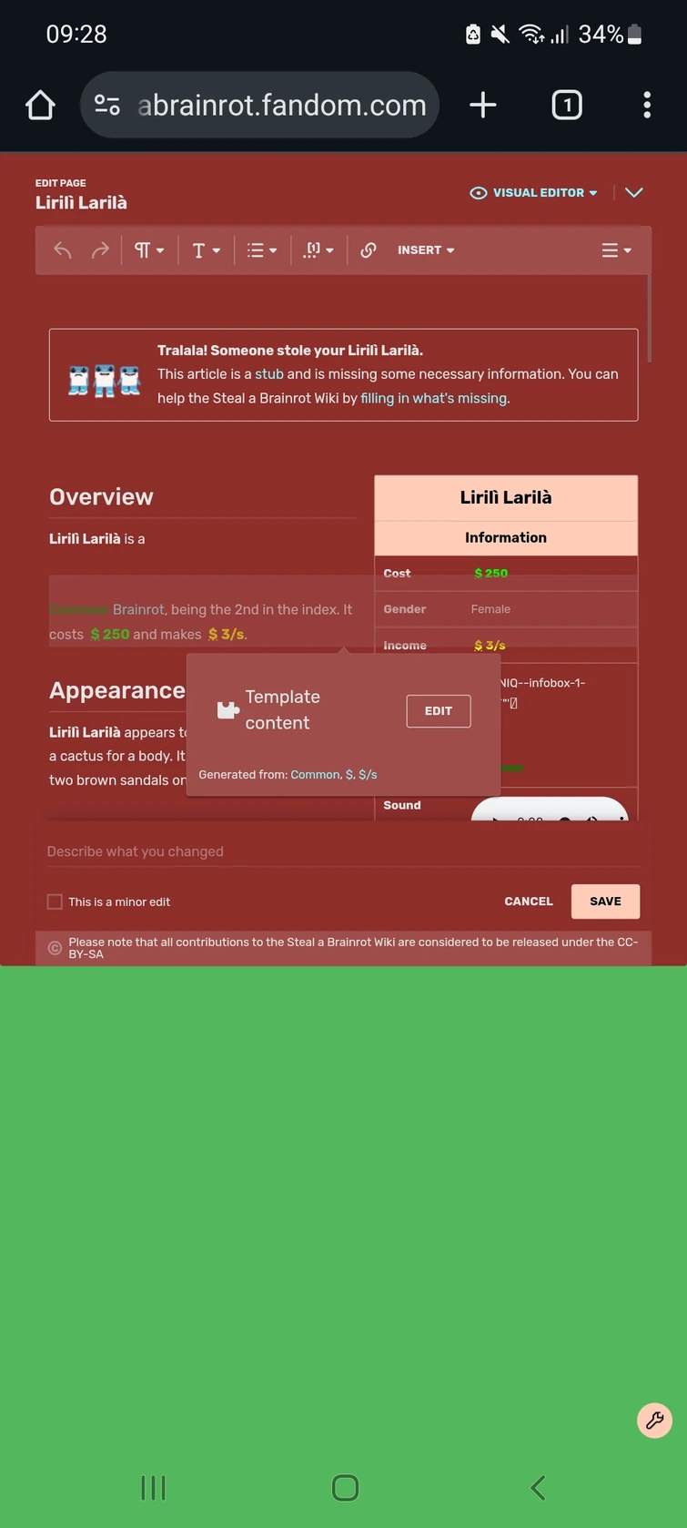 We have this template? | Fandom