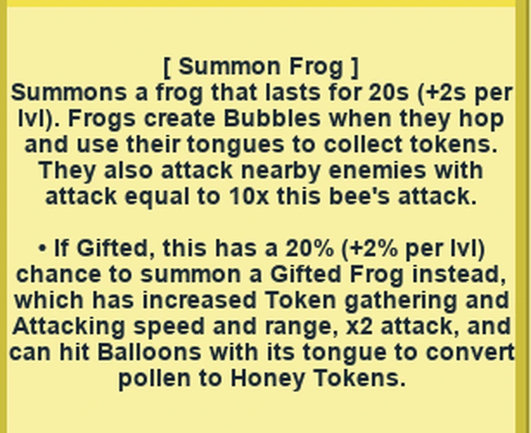 tadpole new abilities Character Stats gui | Fandom