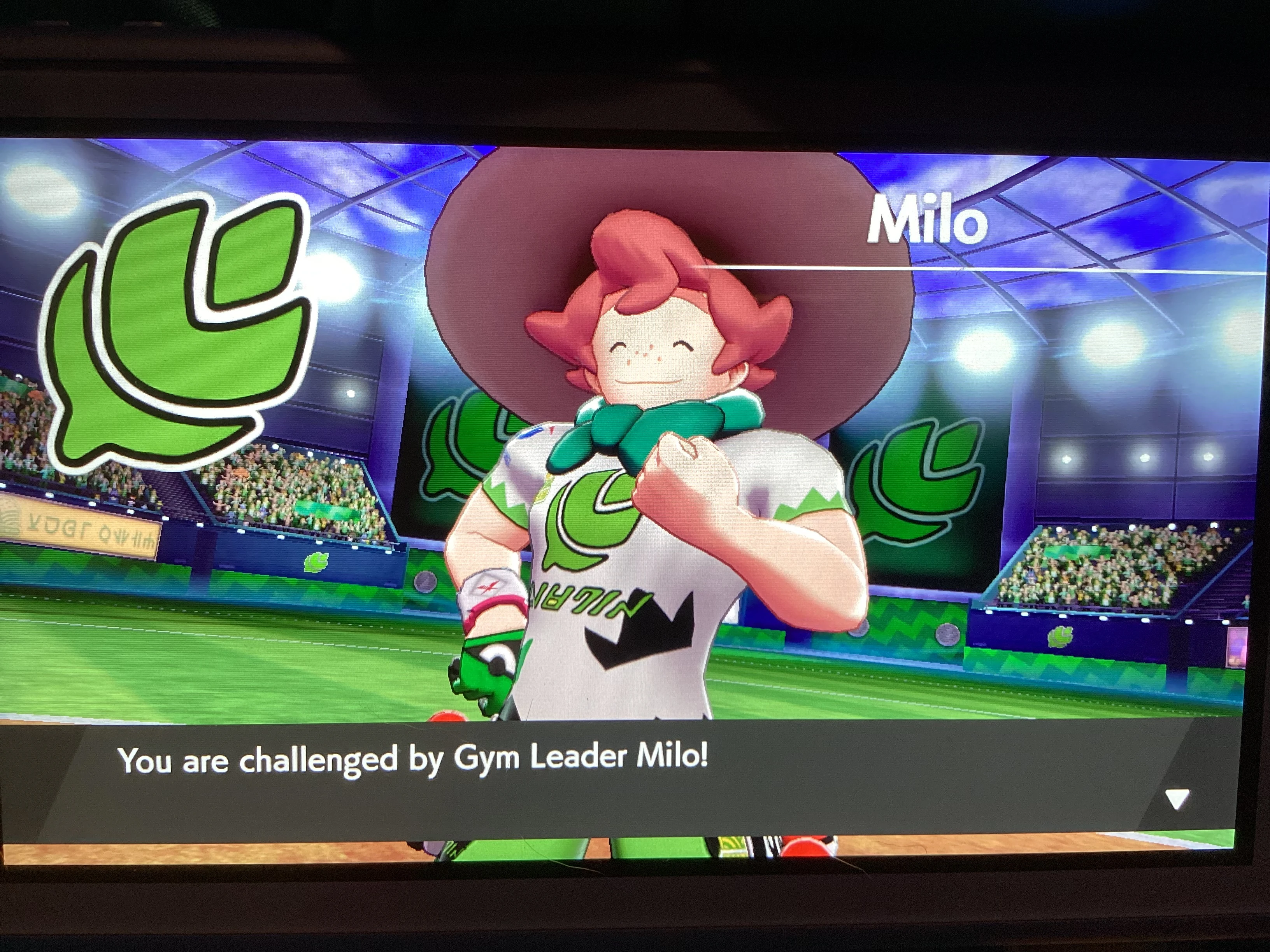 Ok wow. That was quick. I killed gym leader Milo with Pokémon Milo ...