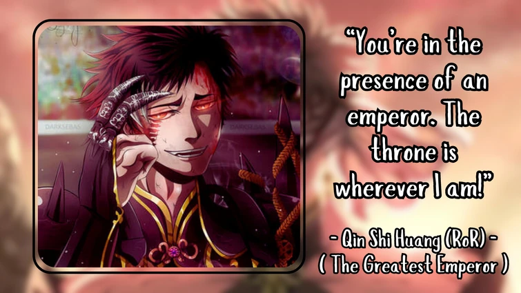 Qin Shi Huang [RoR] - ( Great Emperor ) | Fandom