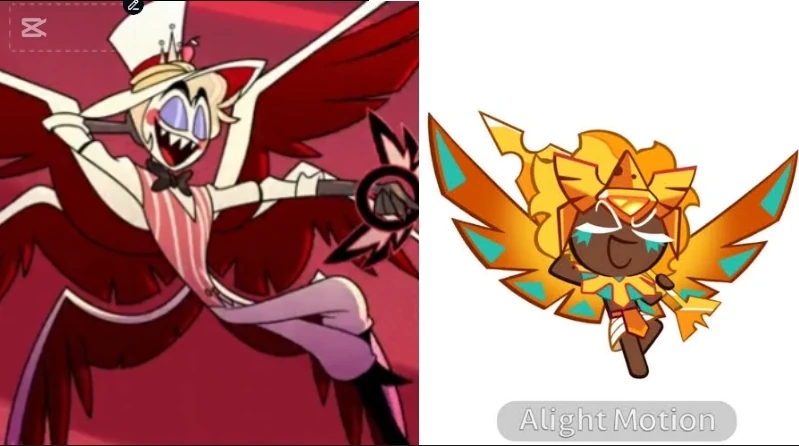 Idk what I am doing but- it looks like Lucifer and Golden Cheese Cookie ...