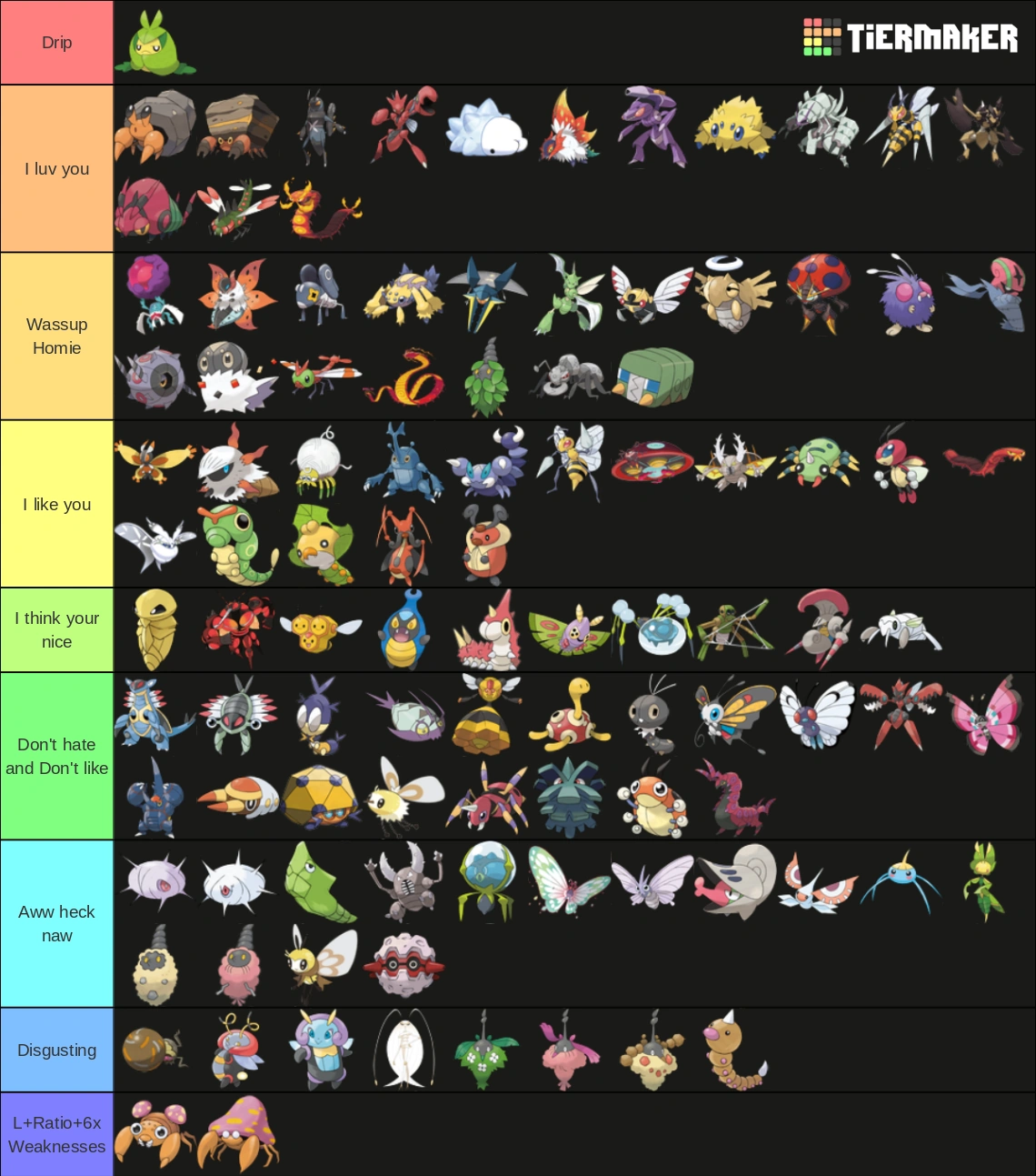 Bug Type Tier List | Fandom