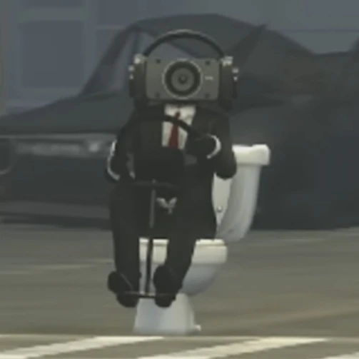 Speakerman riding toilet. | Fandom