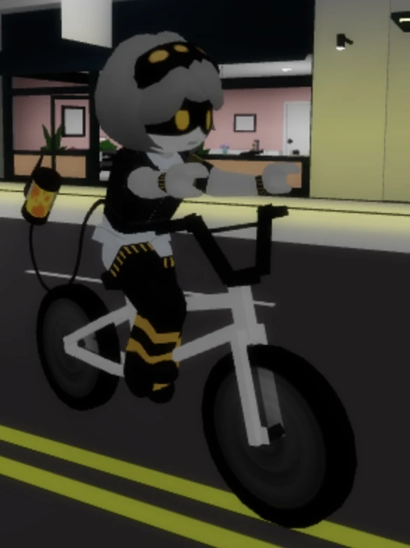 V rides a bicycle | Fandom