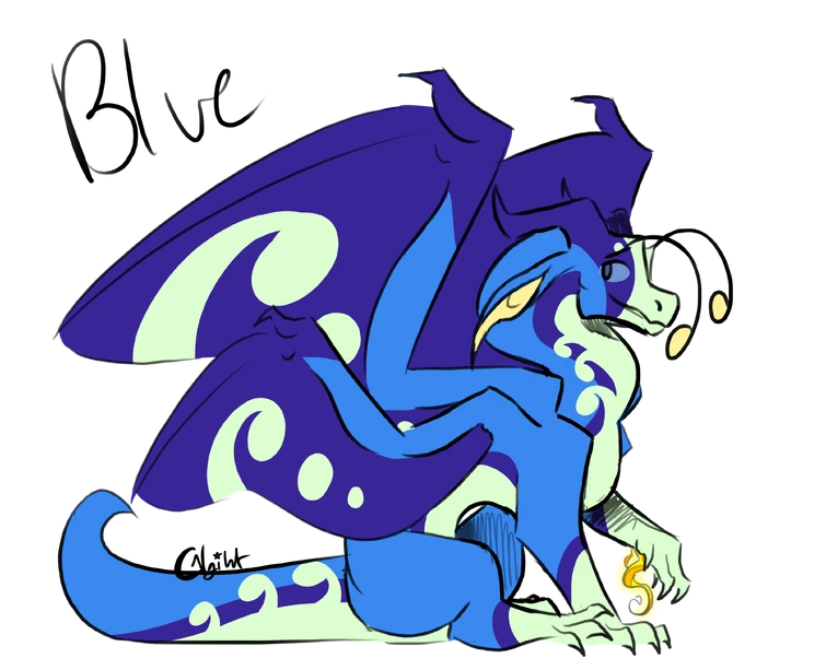 Canon Character Refs Revamped Day 15, Blue | Fandom