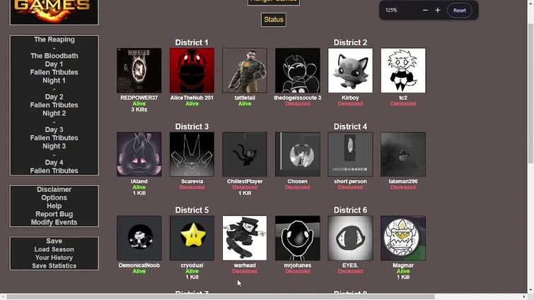 The 4th edition of the Databrawl Hunger Games. | Fandom