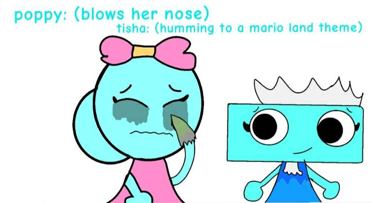 dandy's world: comic dub: tisha gives poppy a tissue | Fandom