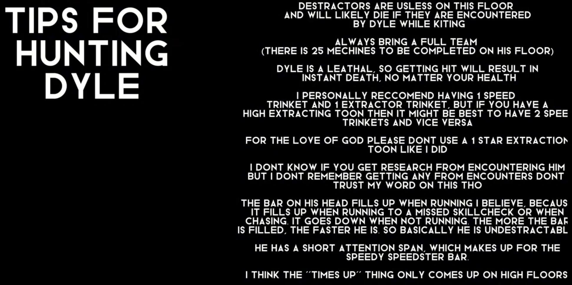 dyle hunting tips | Fandom