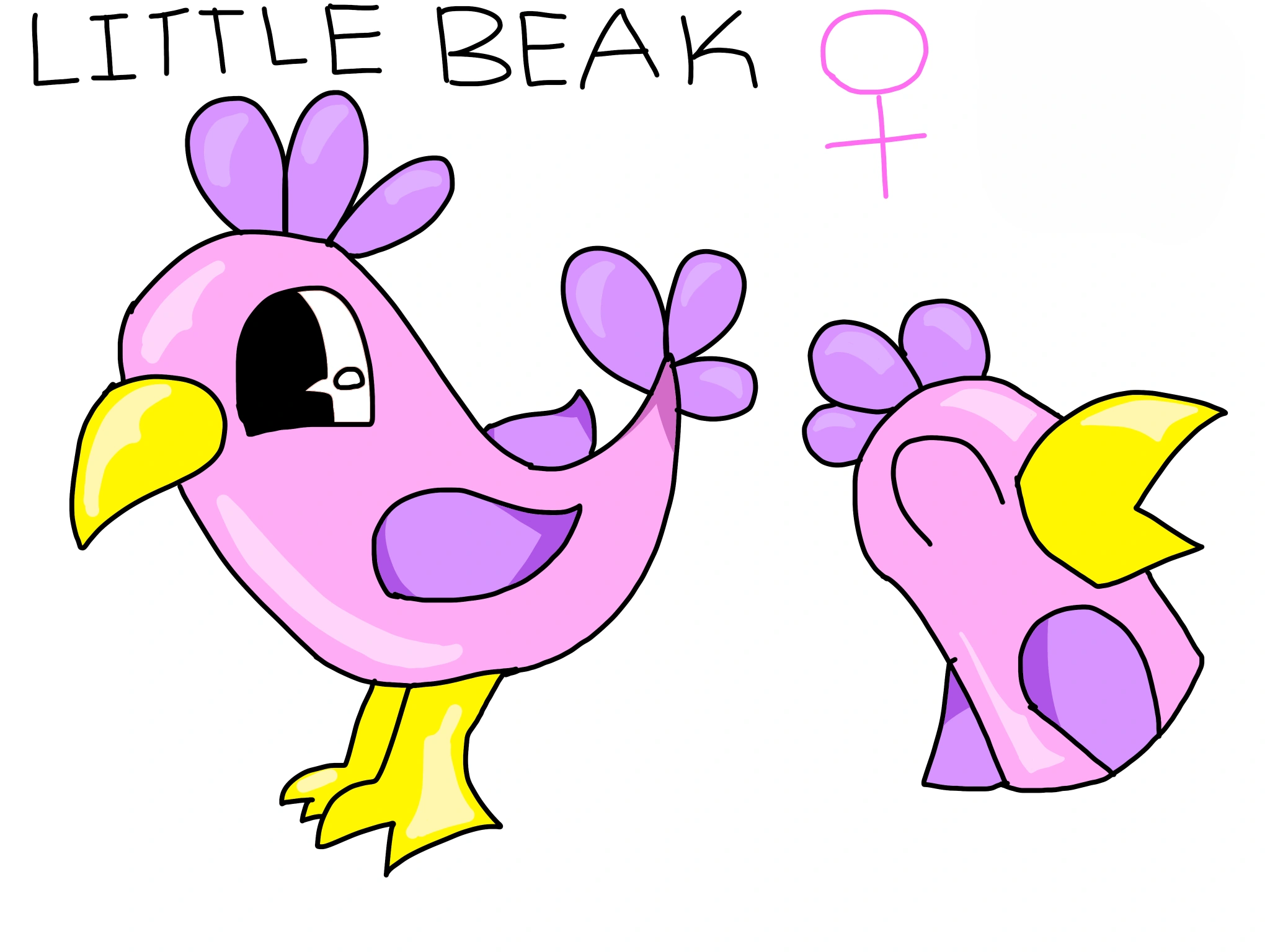 Beak and Kitty doodle | Fandom