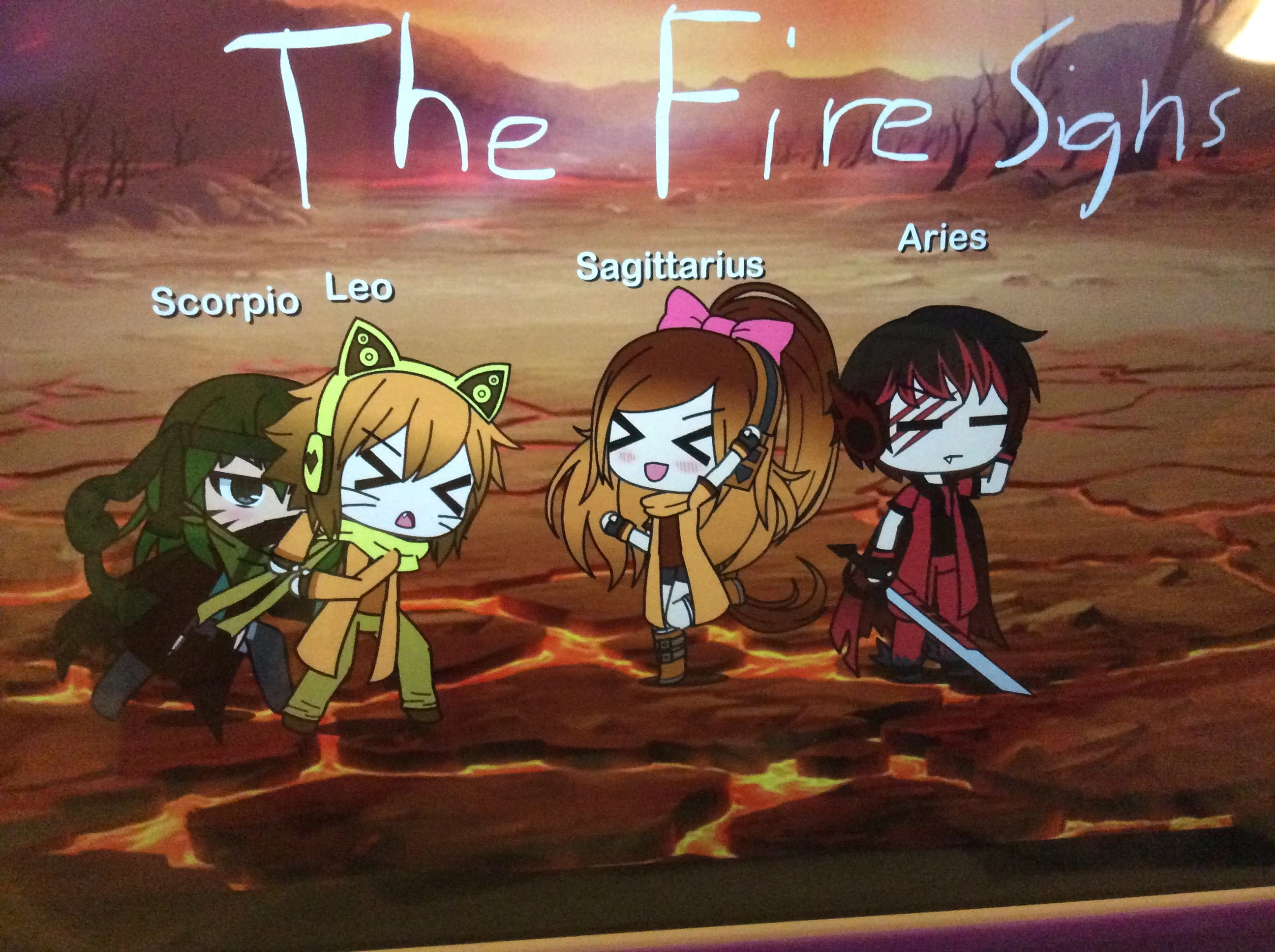 Gacha Zodiac: Fire Signs | Fandom