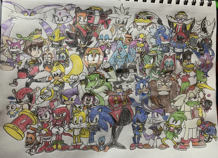Sonic Character Group Artwork for the 30th Anniversary! | Fandom