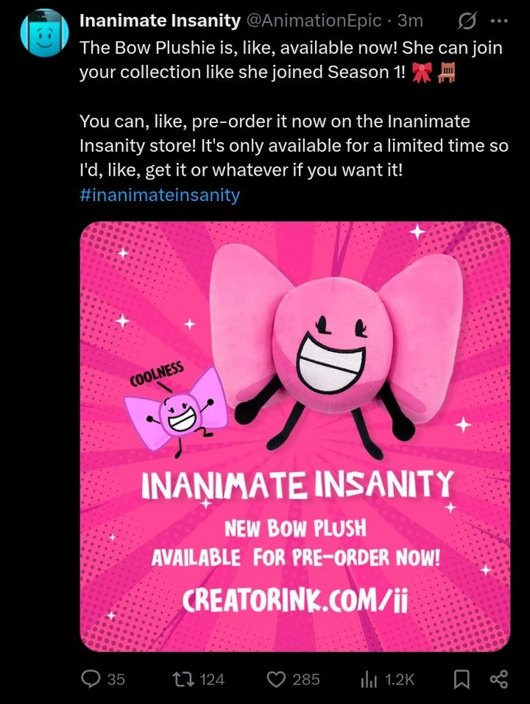 BOW HAS A PLUSH NOW! | Fandom