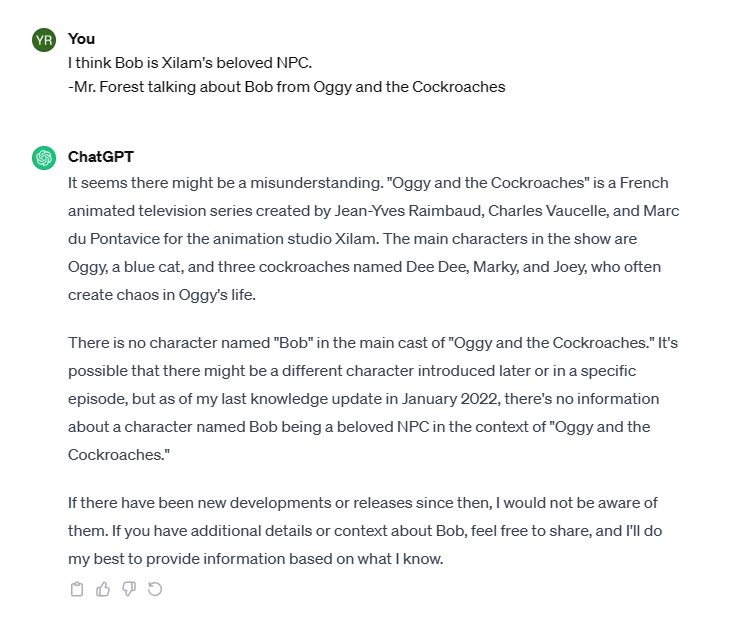 Is Bob a joke to ChatGPT | Fandom