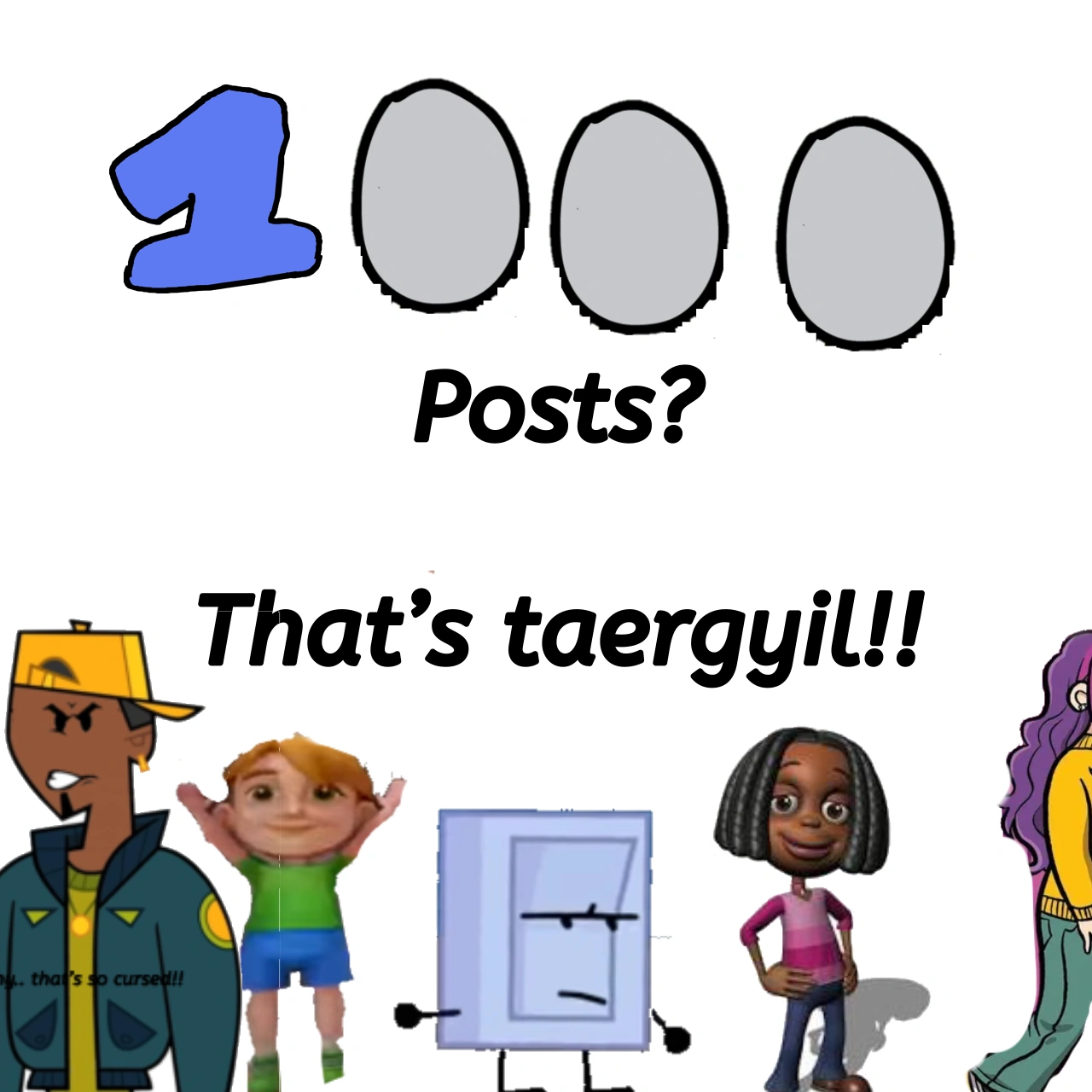 One thousandth post | Fandom