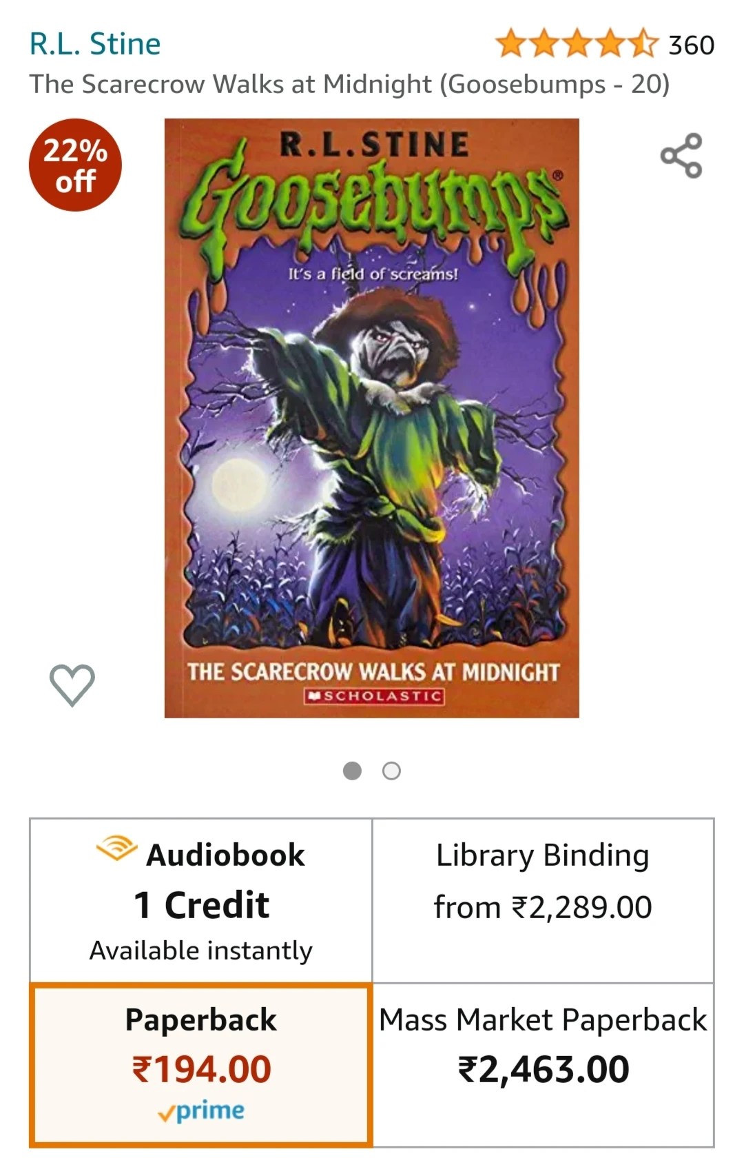 Goosebumps 1 printing | Fandom