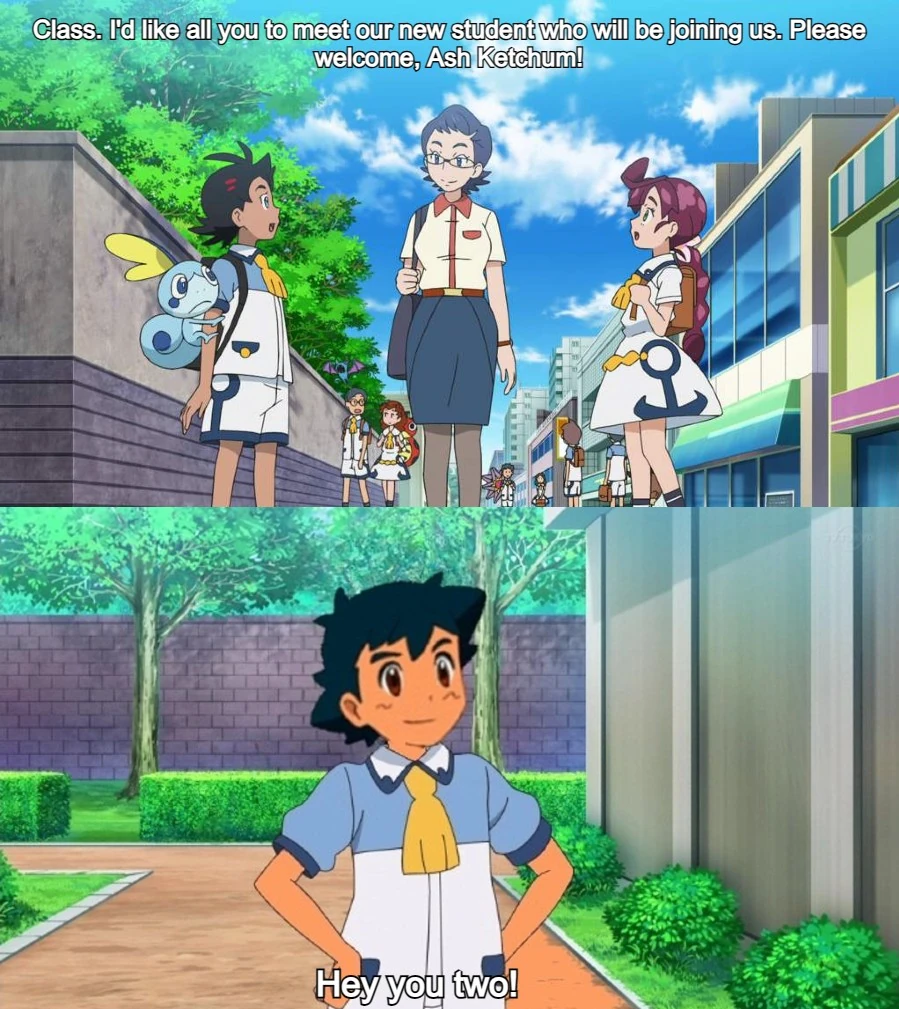 Ash Ketchum show up at Goh's and Chloes school as the new student | Fandom