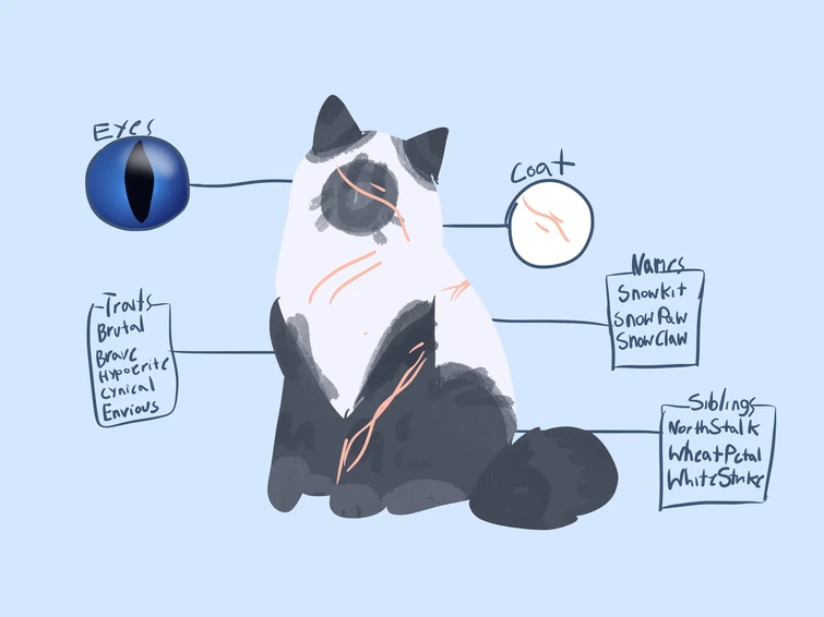 Making ref sheets for my OC’s 4: SnowClaw | Fandom