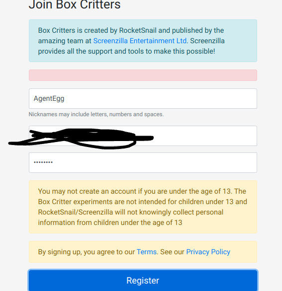 Unable to sign up | Fandom