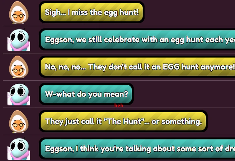 eggson hate the hunt but love egg hunt | Fandom