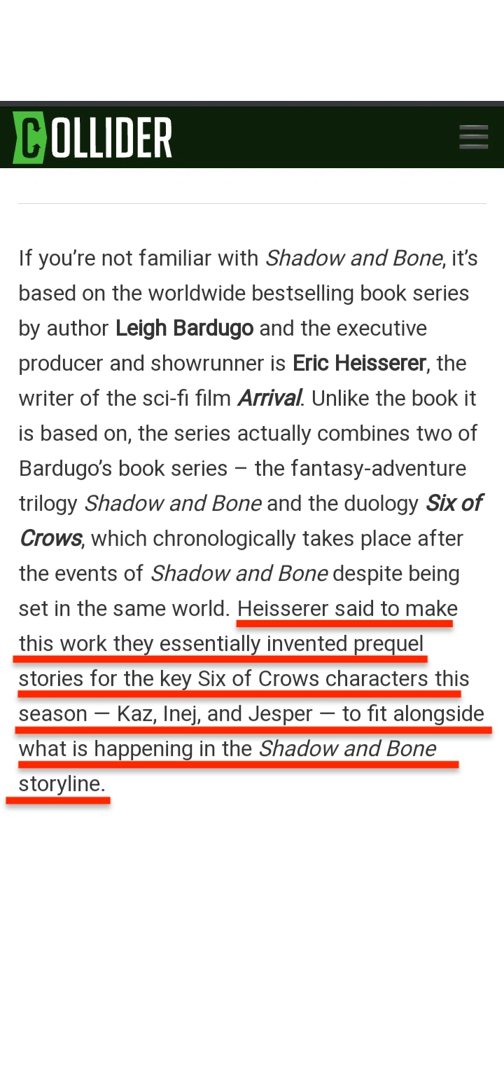 Shadow and Bone on Netflix | Fandom