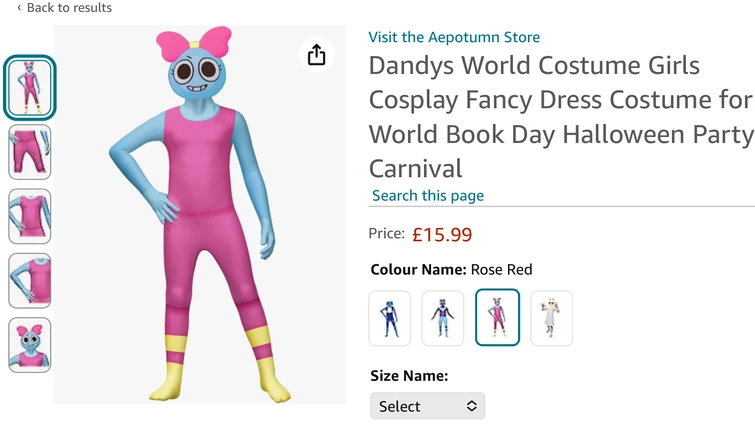 Dandys World Costume GirlsCosplay Fancy Dress Costume for World Book ...