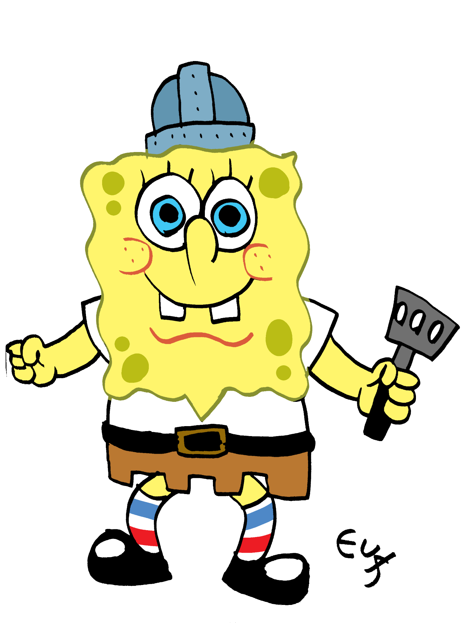 My drawing of Medieval SpongeBob | Fandom