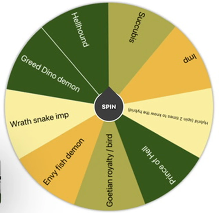What Hellborn species would you be in the Hellaverse? (Wheel Spin) | Fandom