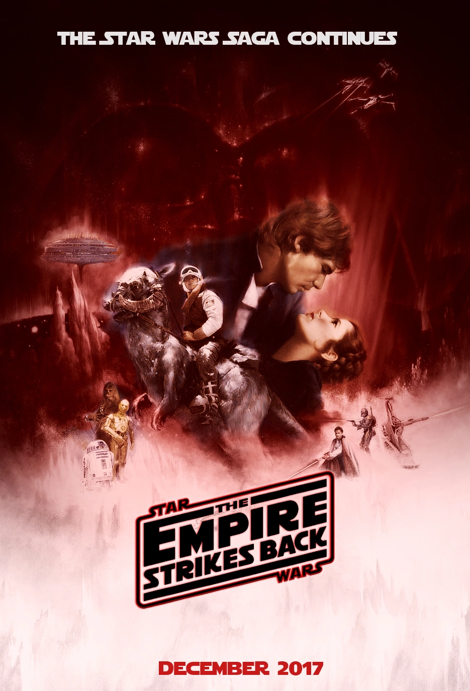 My fan-edit art of The Empire Strikes Back poster. | Fandom