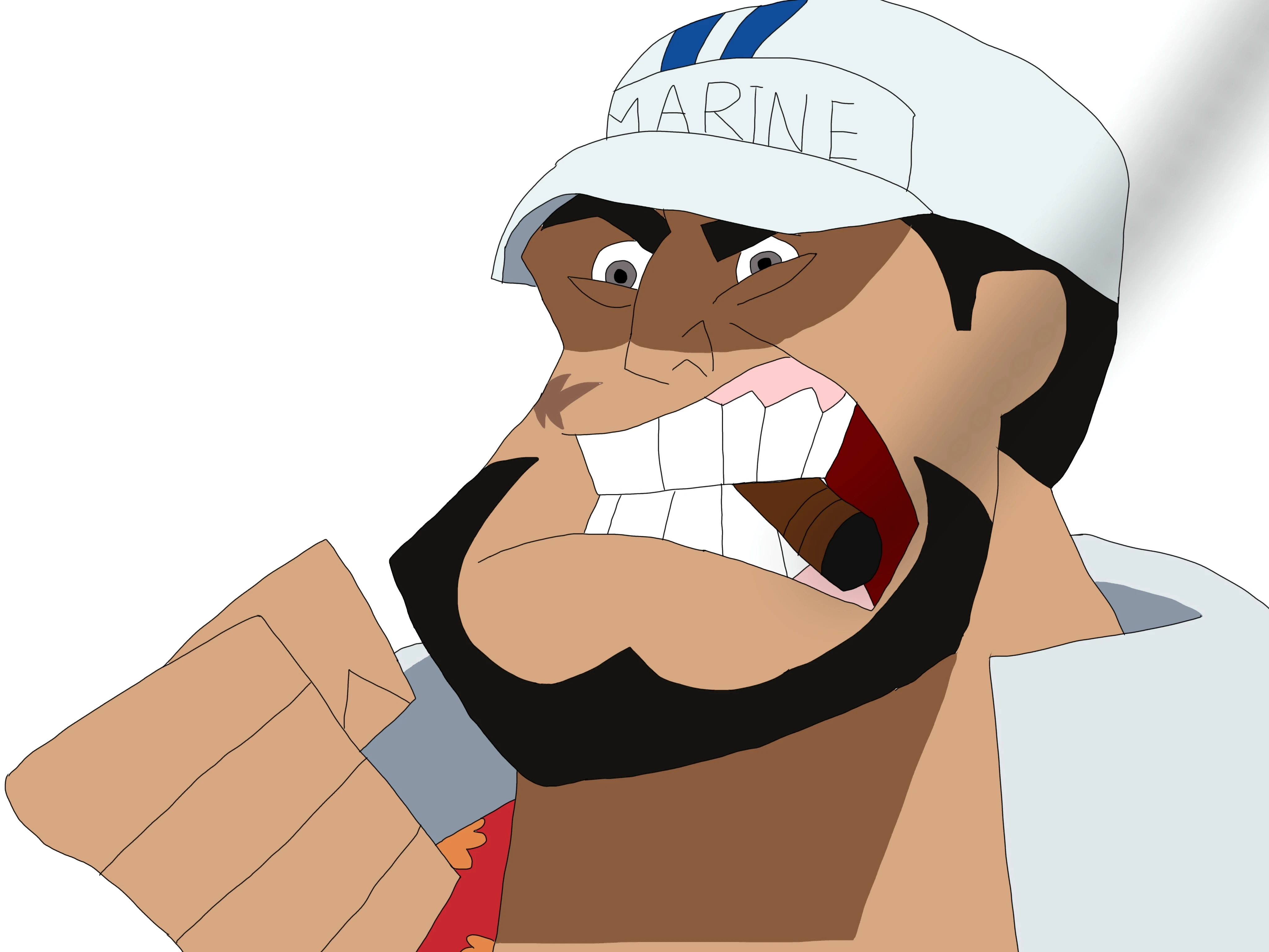 Redrew Pacha as Akainu from One Piece | Fandom