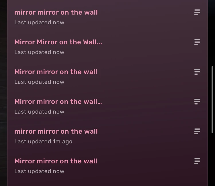 Mirror mirror on the wall | Fandom