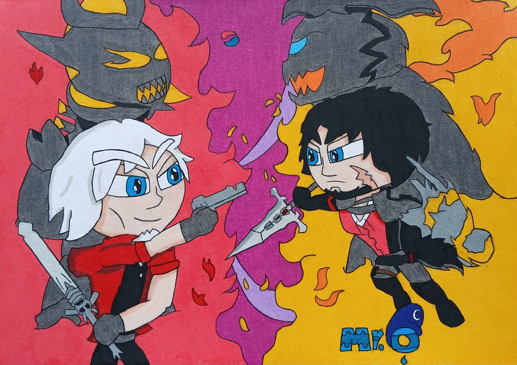 Dante vs Clive! Fan Art by Mr.O! | Fandom