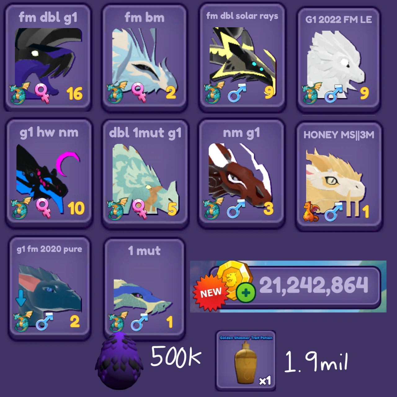 Buying/selling dragons with 25mil :> | Fandom