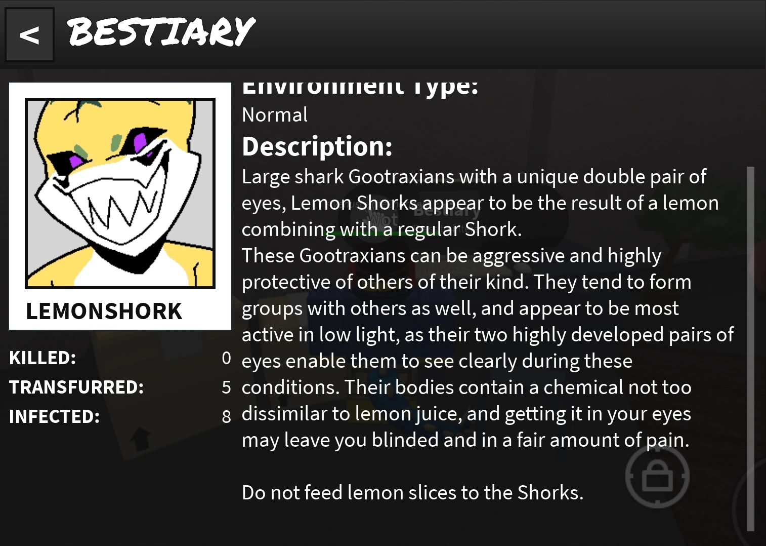 Lemon Shork has a description now (wow!!) | Fandom