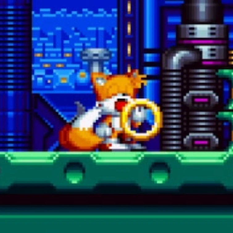 Tails eating a ring. | Fandom