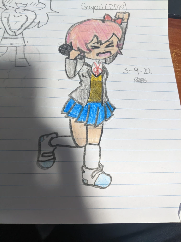 I drew and coloured Sayori | Fandom