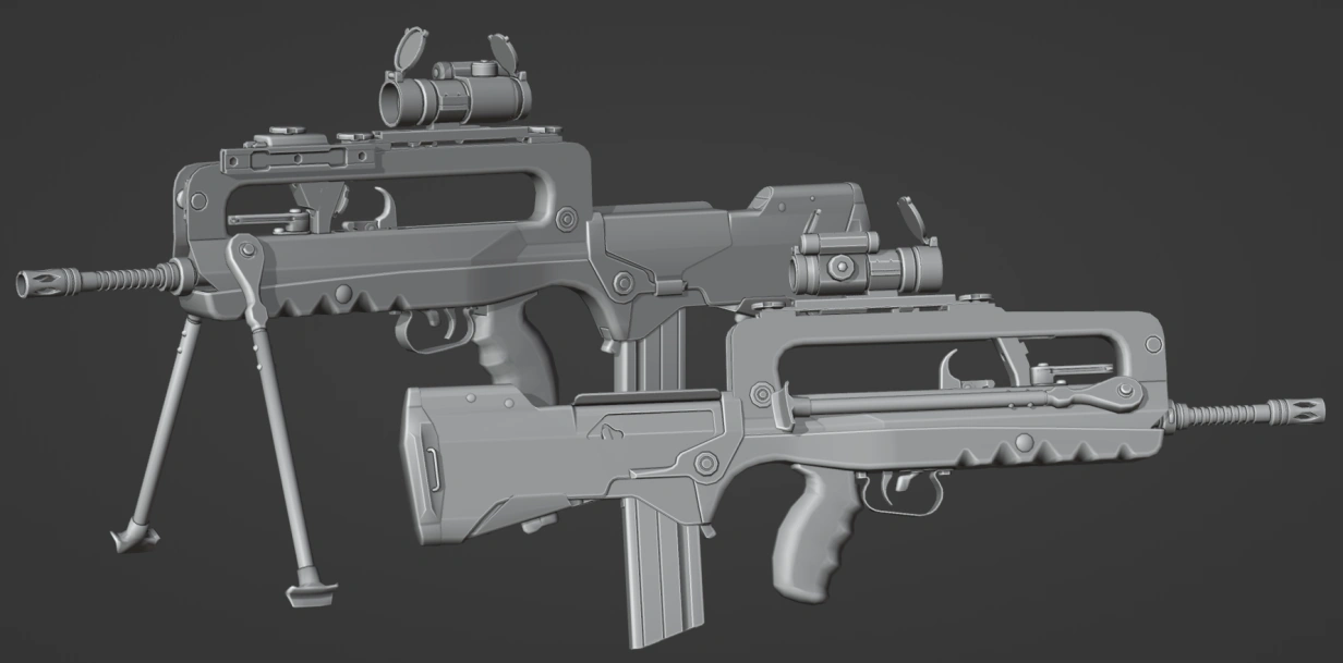 FAMAS with new Comp optic and bipods | Fandom