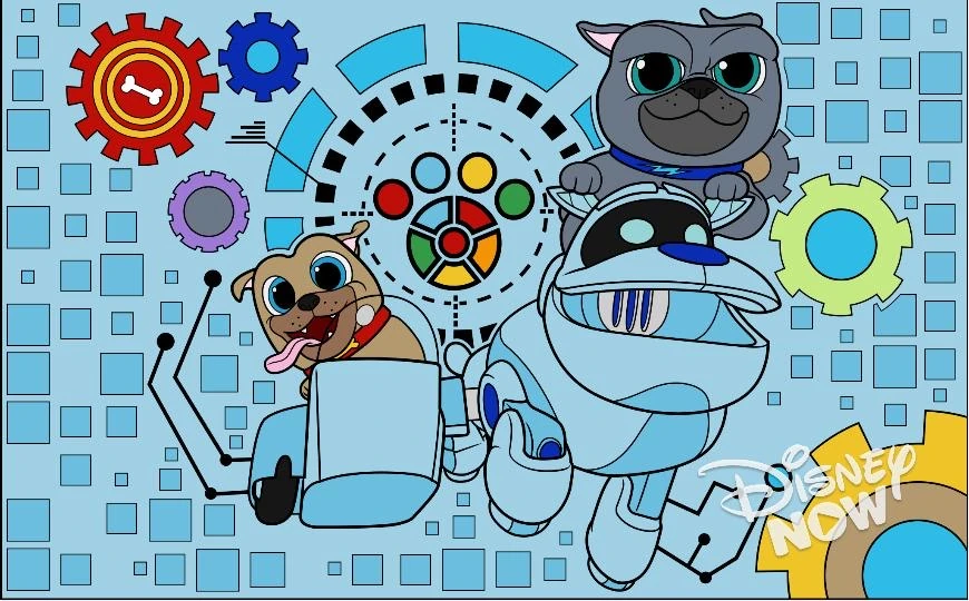 I colored Rolly, Bingo, and ARF in Puppy Dog Pals from the Color Splash ...