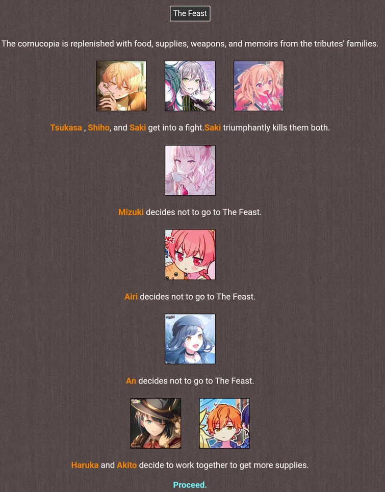 Project Sekai Hunger Games (Night 3 + The Feast + Day 4) | Fandom